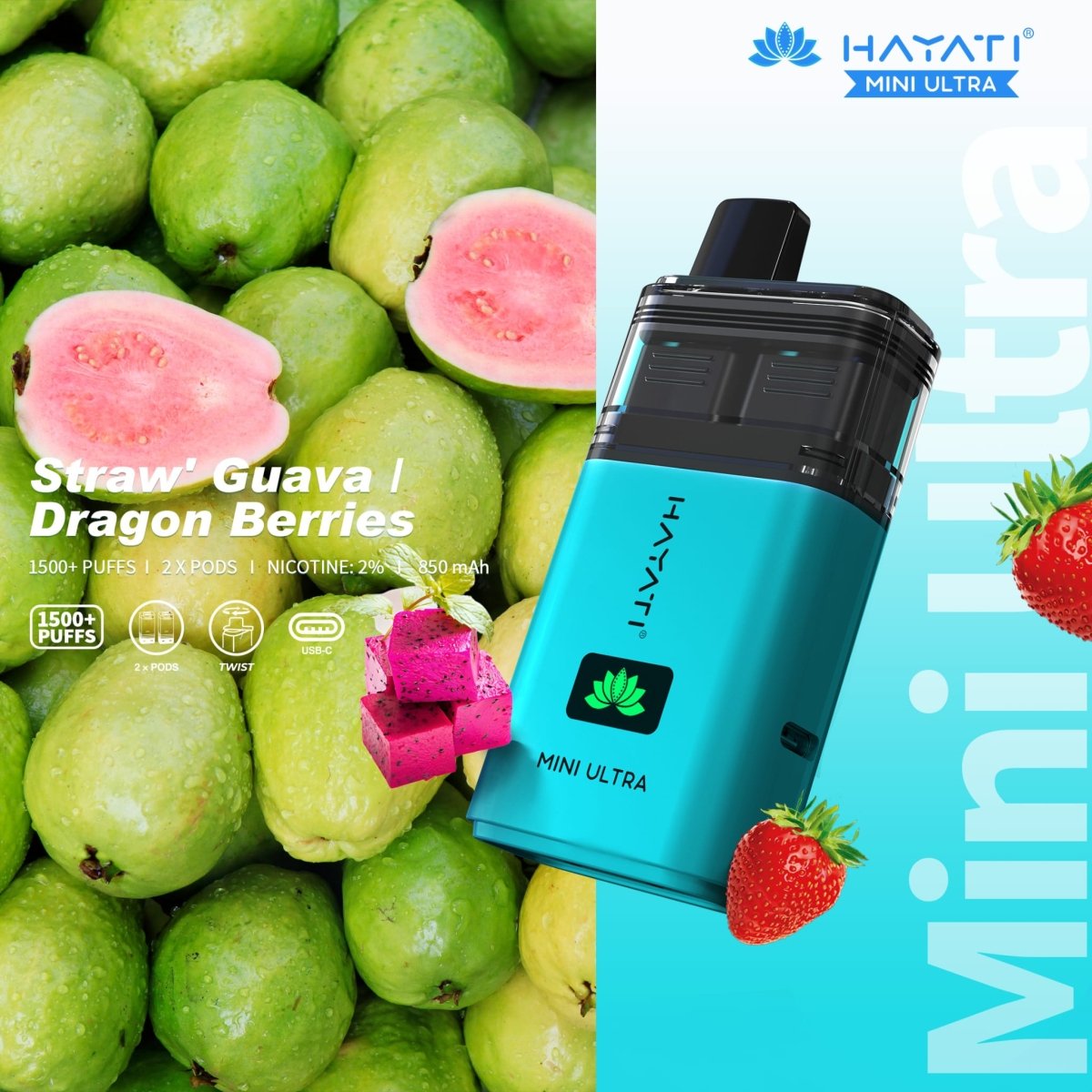 Hayati Mini Ultra 1500 Prefilled Vape - IMMYZ